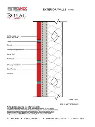 Thin Brick Installation Details For Walls | Royal Thin Brick